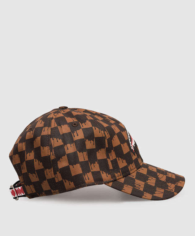 Sprayground - Children's brown checkered cap SP15015BRWN - shop with ...